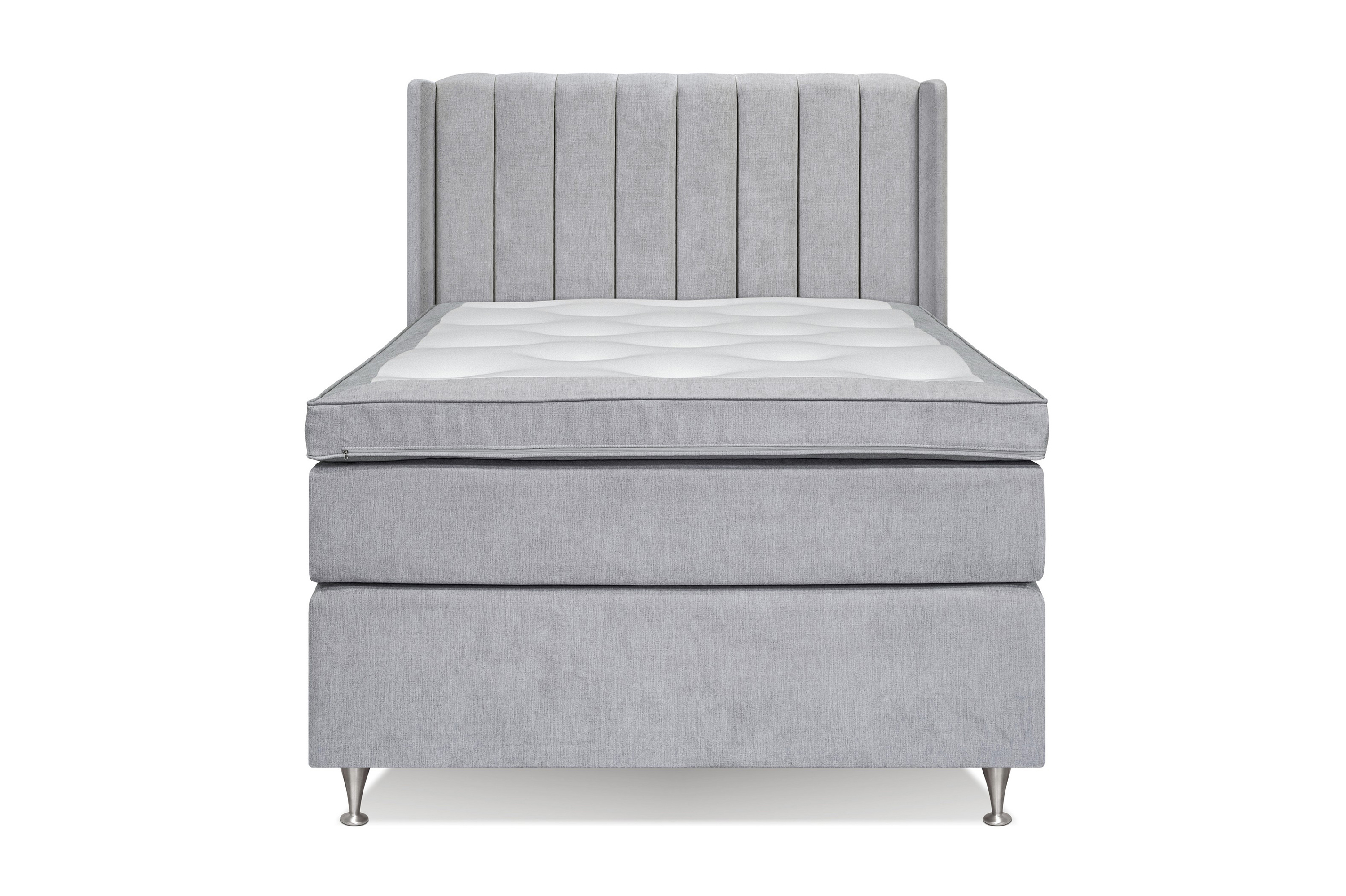 Drömvik Sängpaket Paraiso Kontinentalsäng Fast 140x200 cm Ljusgrå (+Fler val) - Möbler | Chilli