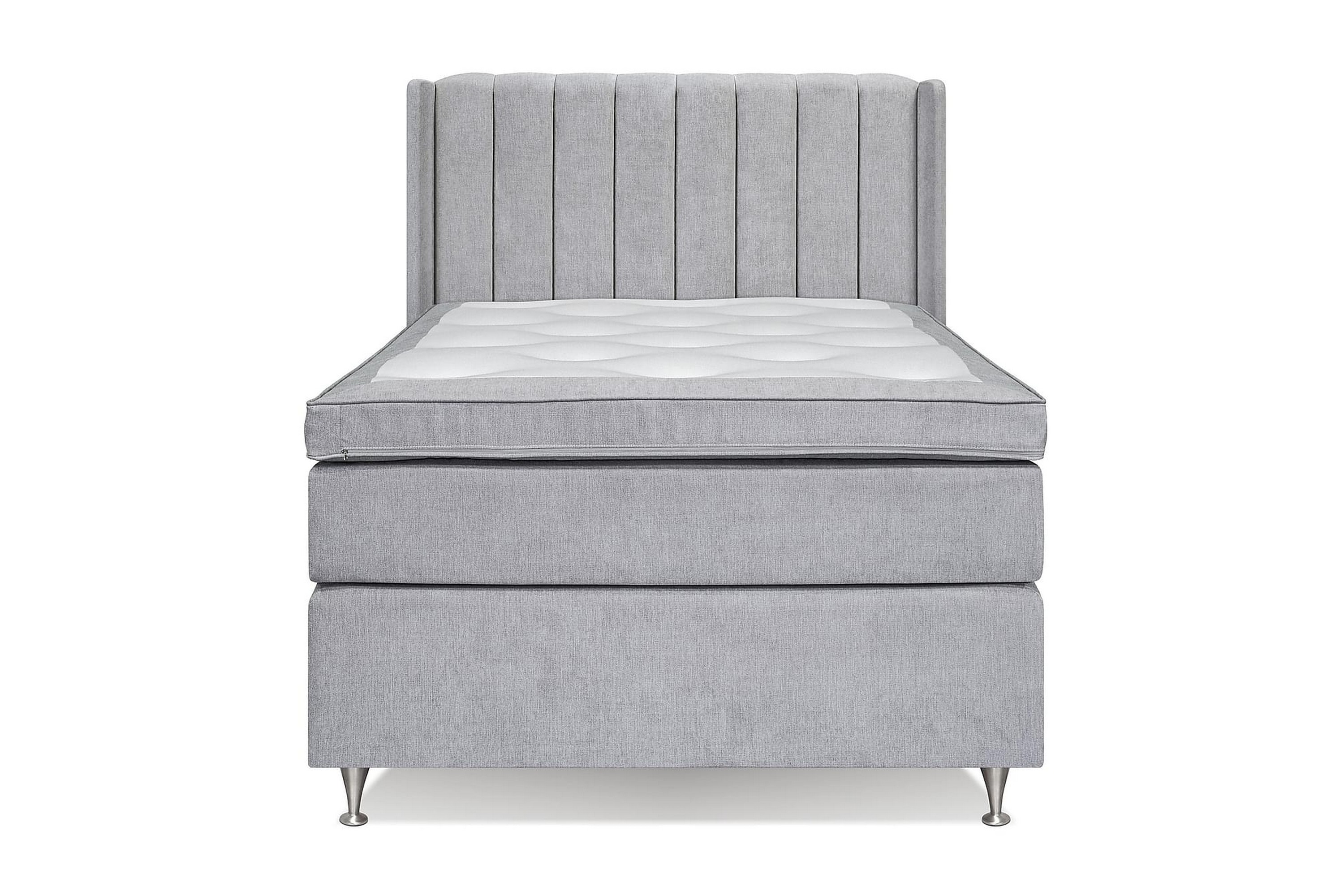 Drömvik Sängpaket Paraiso Kontinentalsäng Medium 140x200 cm Ljusgrå (+Fler val) - Möbler | Chilli