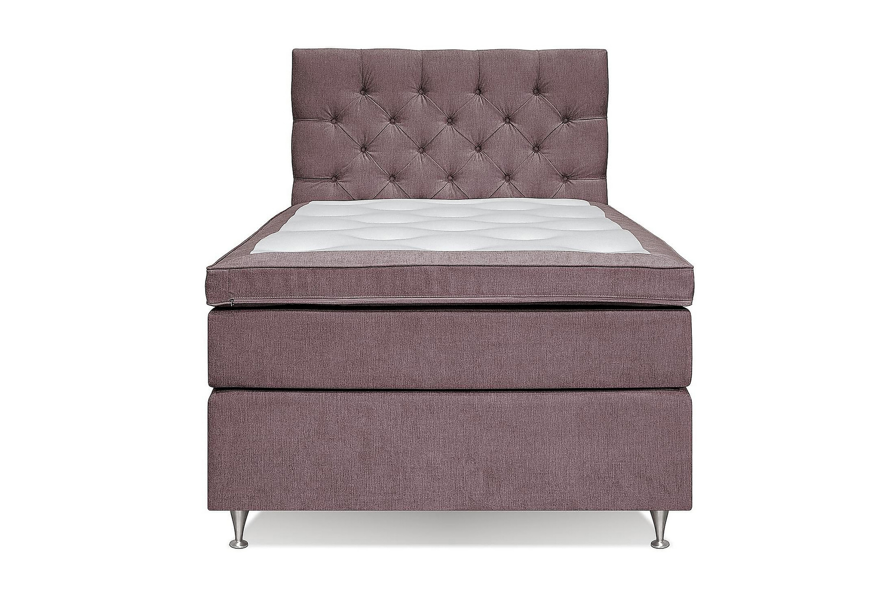 Drömvik Sängpaket Paraiso Kontinentalsäng Fast 140x200 cm Mörkrosa (+Fler val) - Möbler | Chilli