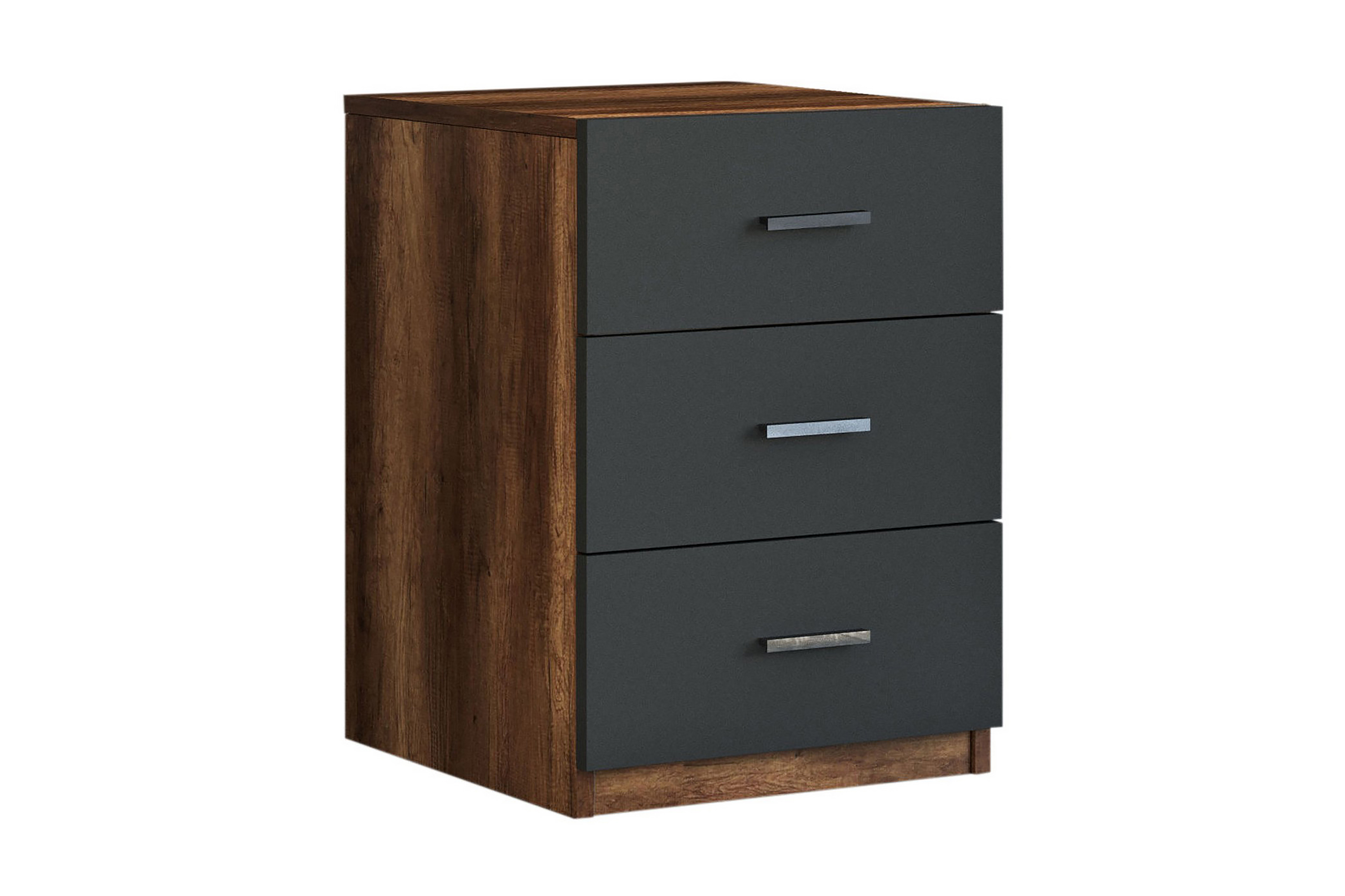 Nattbord Tully 45 cm Teak/Antrasitt - Møbler - Chilli