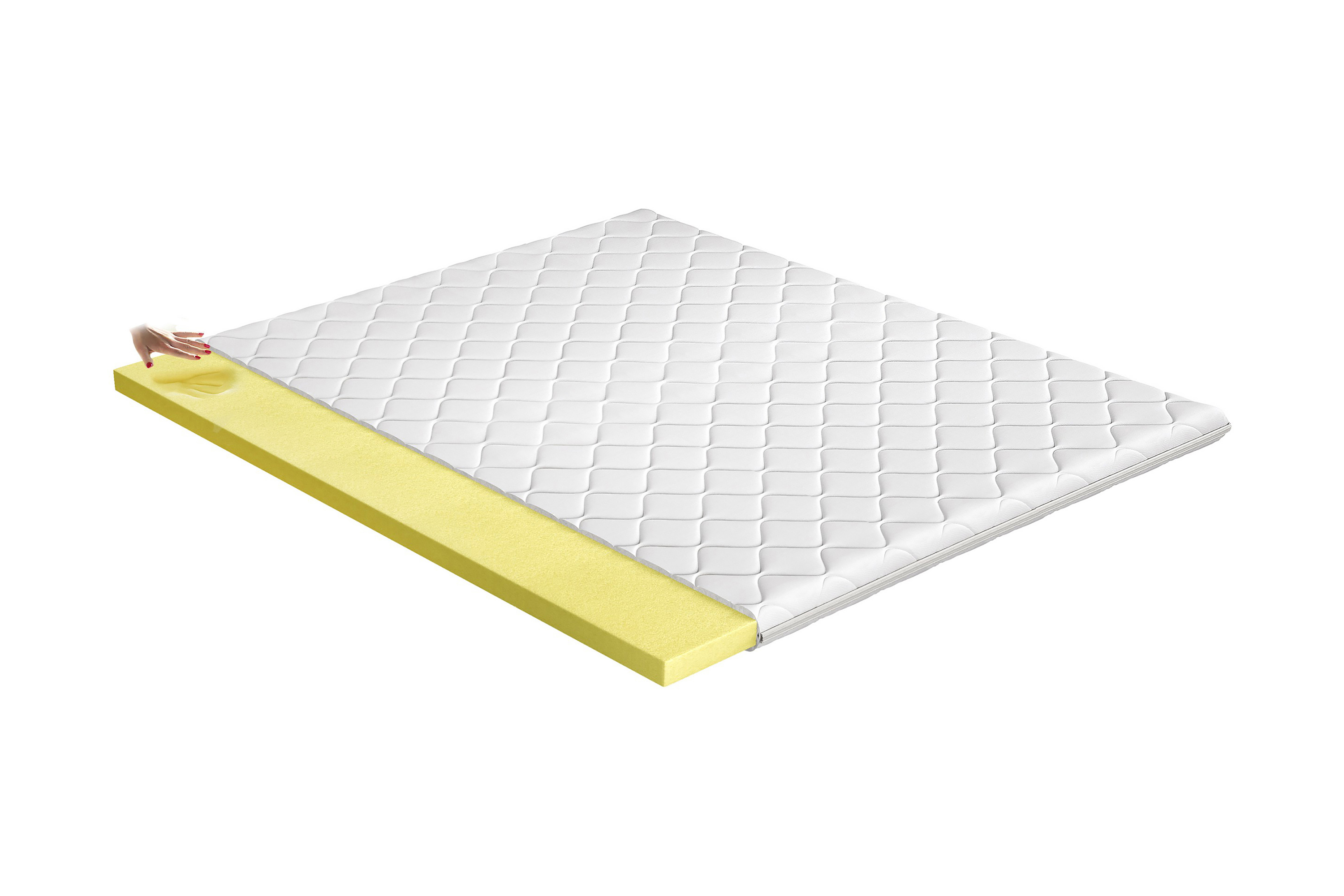 Madrass Oppeli 200x200 cm Hvit - Møbler - Chilli