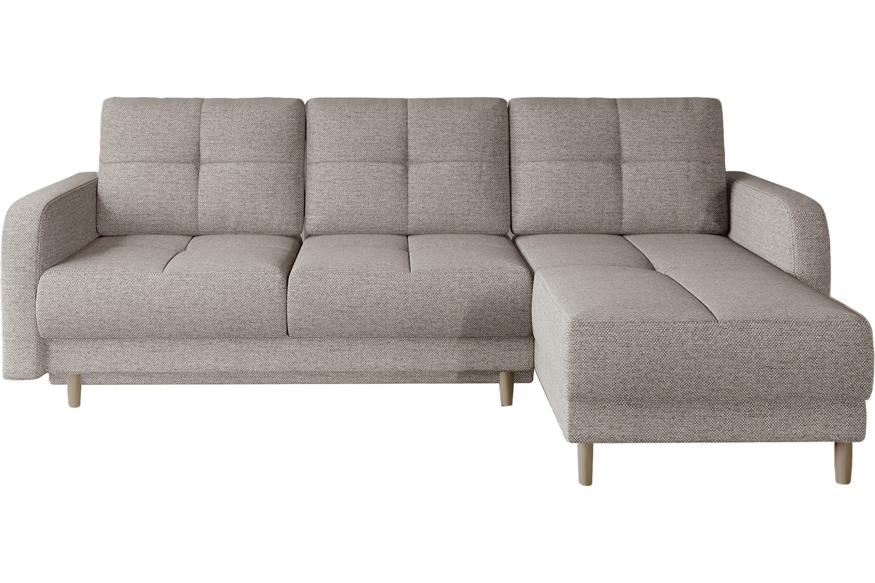 Saimon Sovesofa m. Divan med Oppbevaring 3-seter Beige - Møbler - Trademax