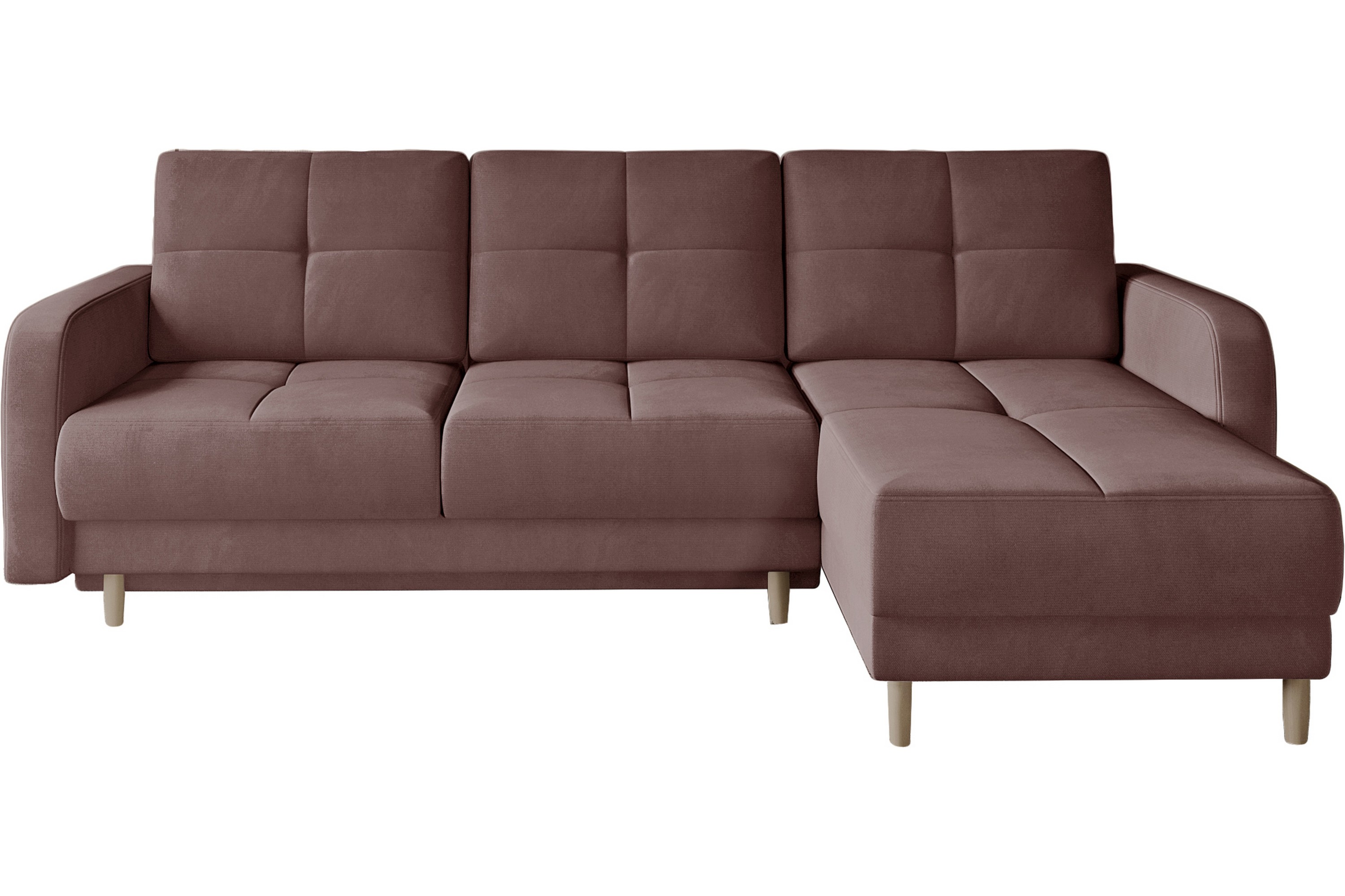 Saimon Sovesofa m. Divan med Oppbevaring 3-seter Rosa - Møbler - Trademax