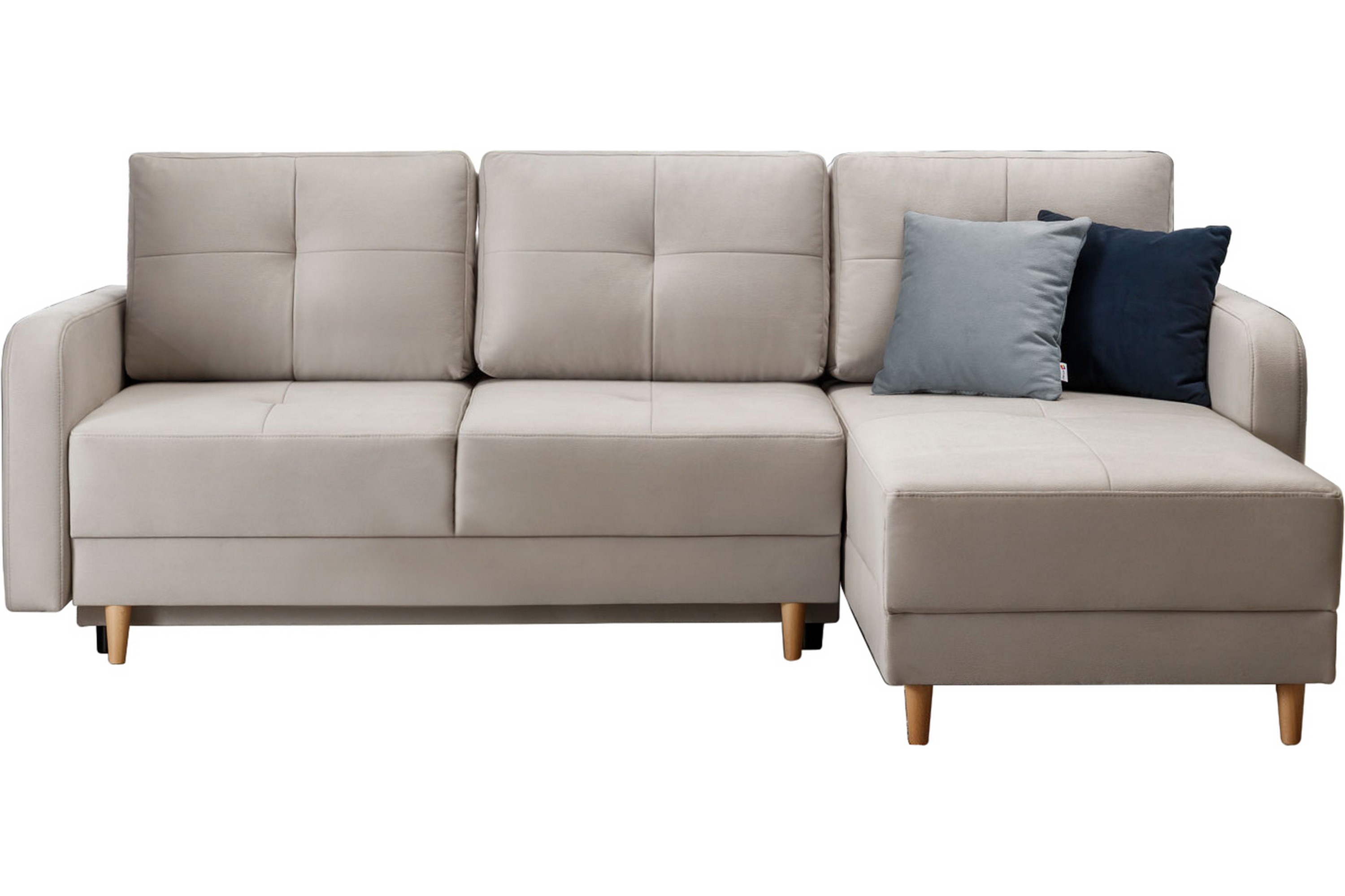 Sovesofa m. Divan Hatwall med Oppbevaring 3-seter Grå - Møbler - Chilli