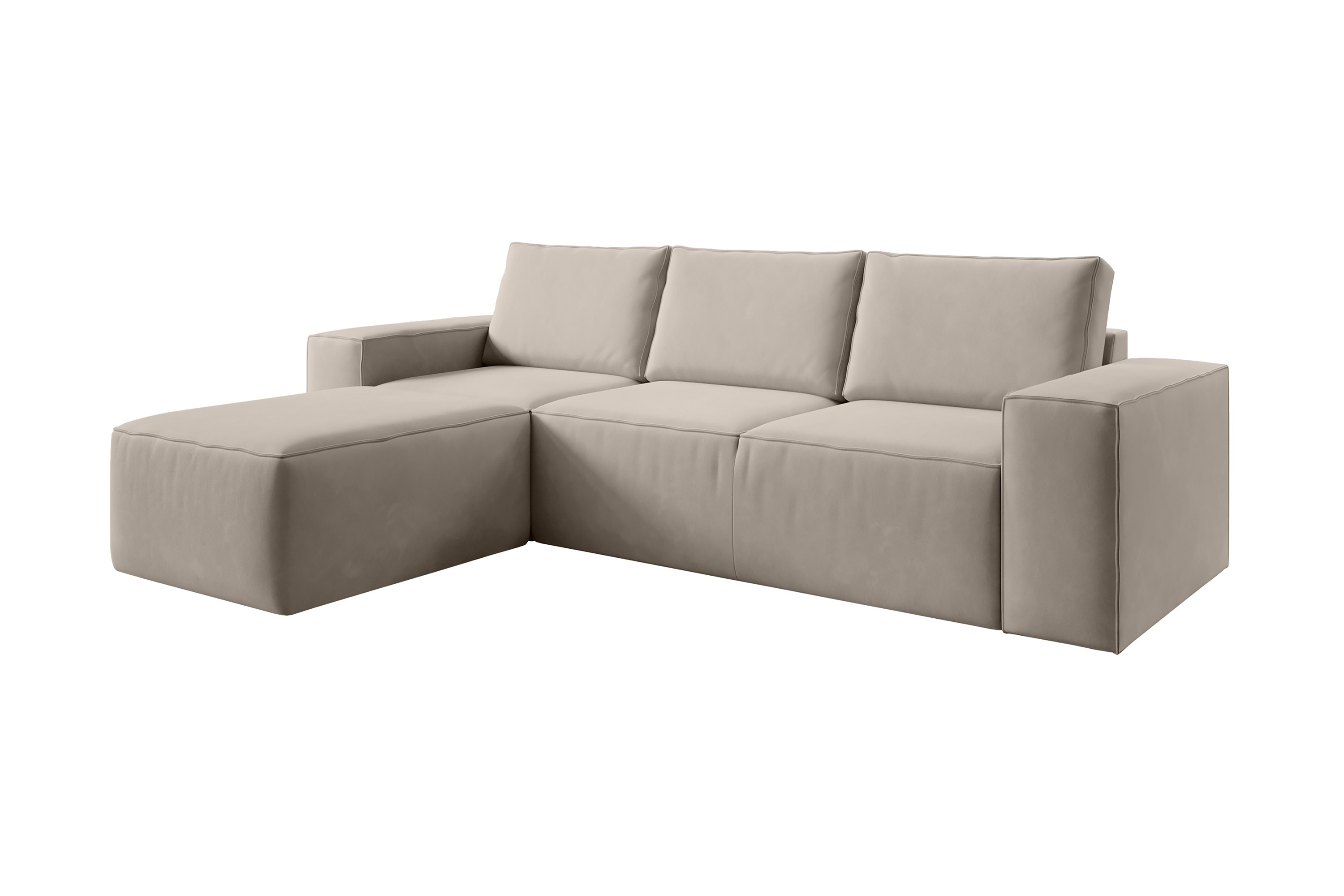 Sovesofa m. Divan Kandari med Oppbevaring Beige - Møbler - Chilli