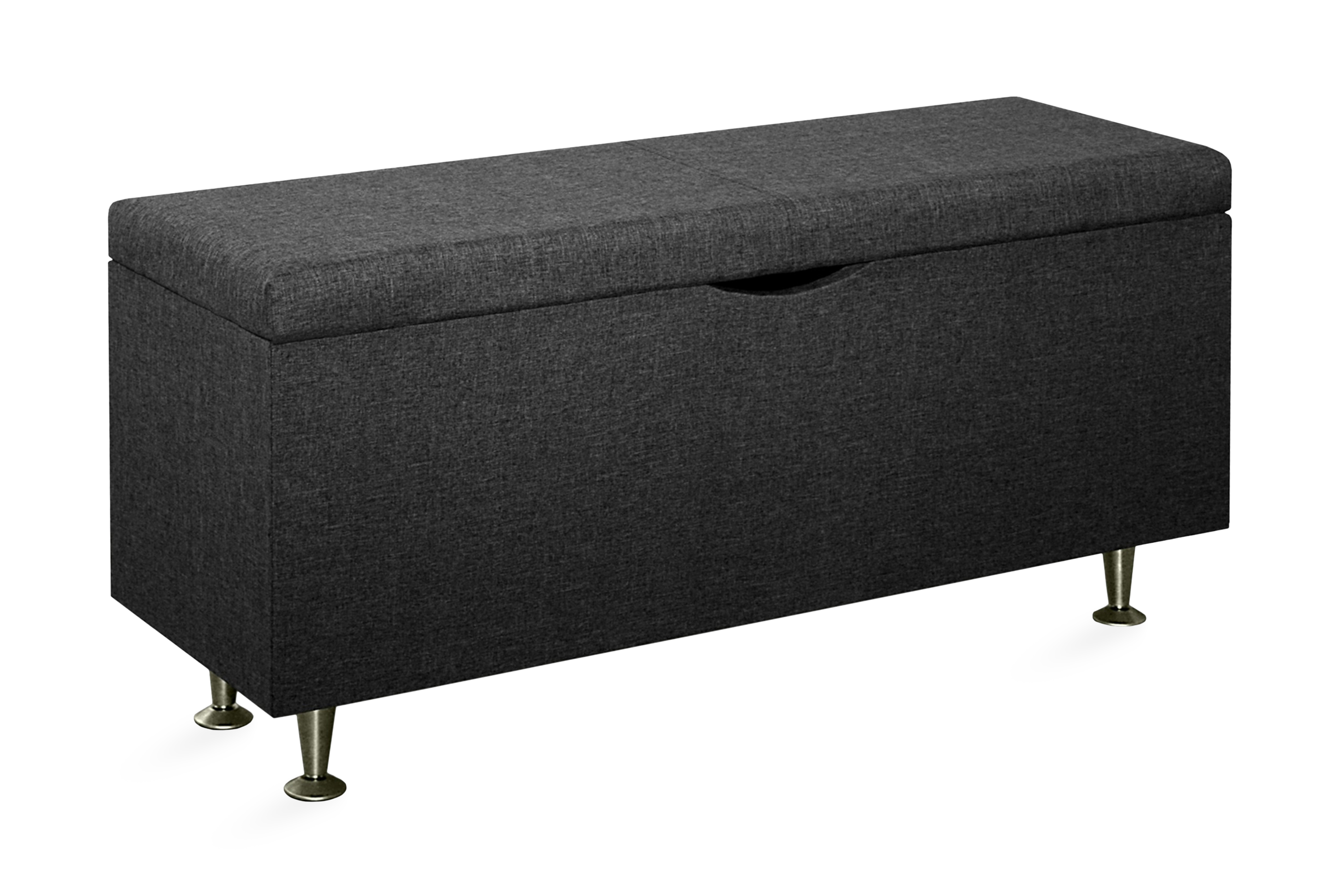 Sengekiste Savanna 130 cm Mørkgrå|Svart - Møbler - Chilli