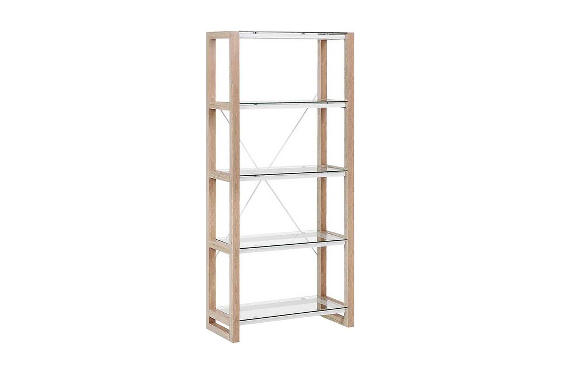 Ejenks Reol 68x30 cm Hvid/Lyst Træ - Opbevaring | Trademax