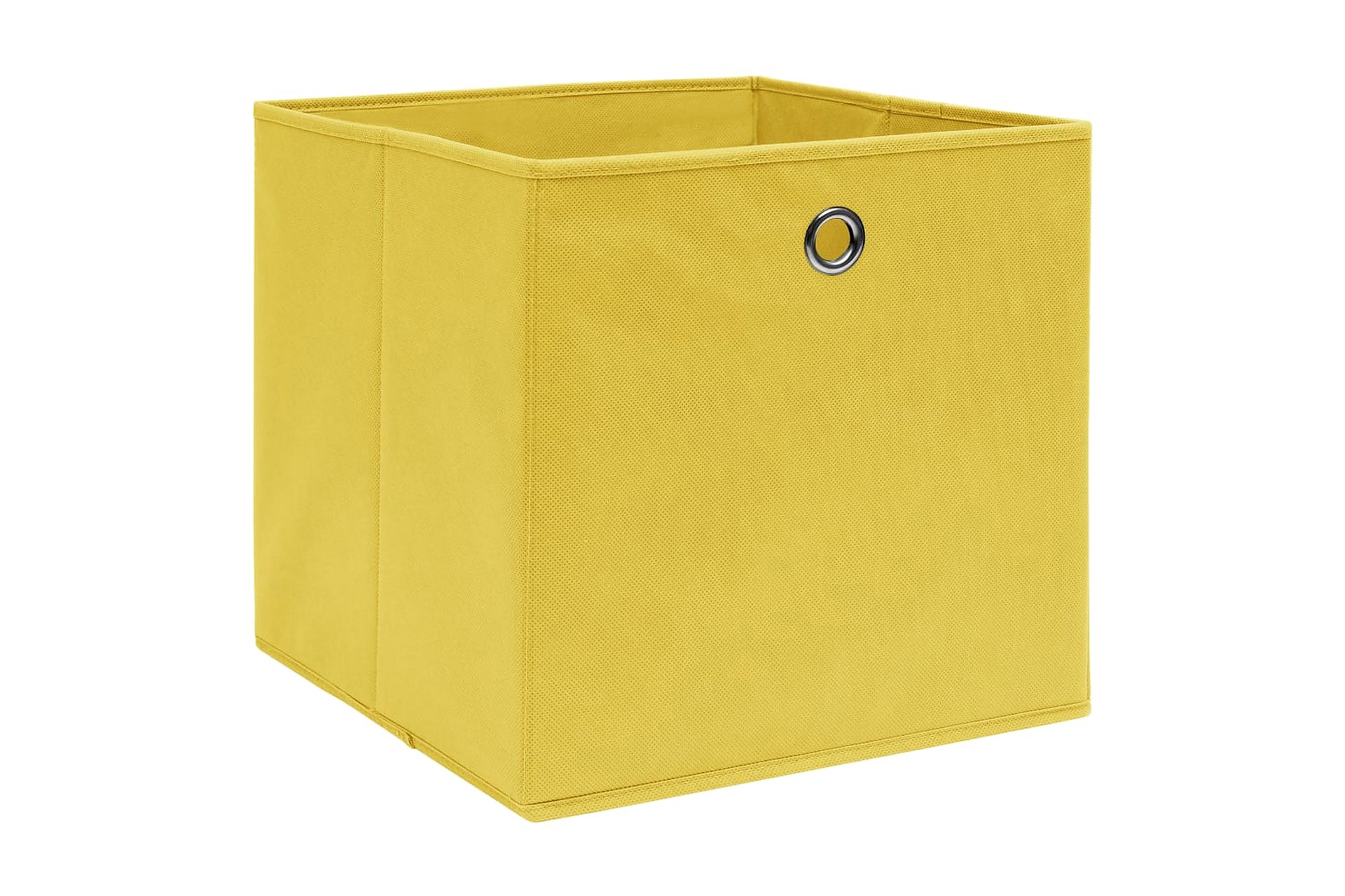 Be Basic Oppbevaringsbokser 10 stk gul 32x32x32 cm stoff - Oppbevaring ...