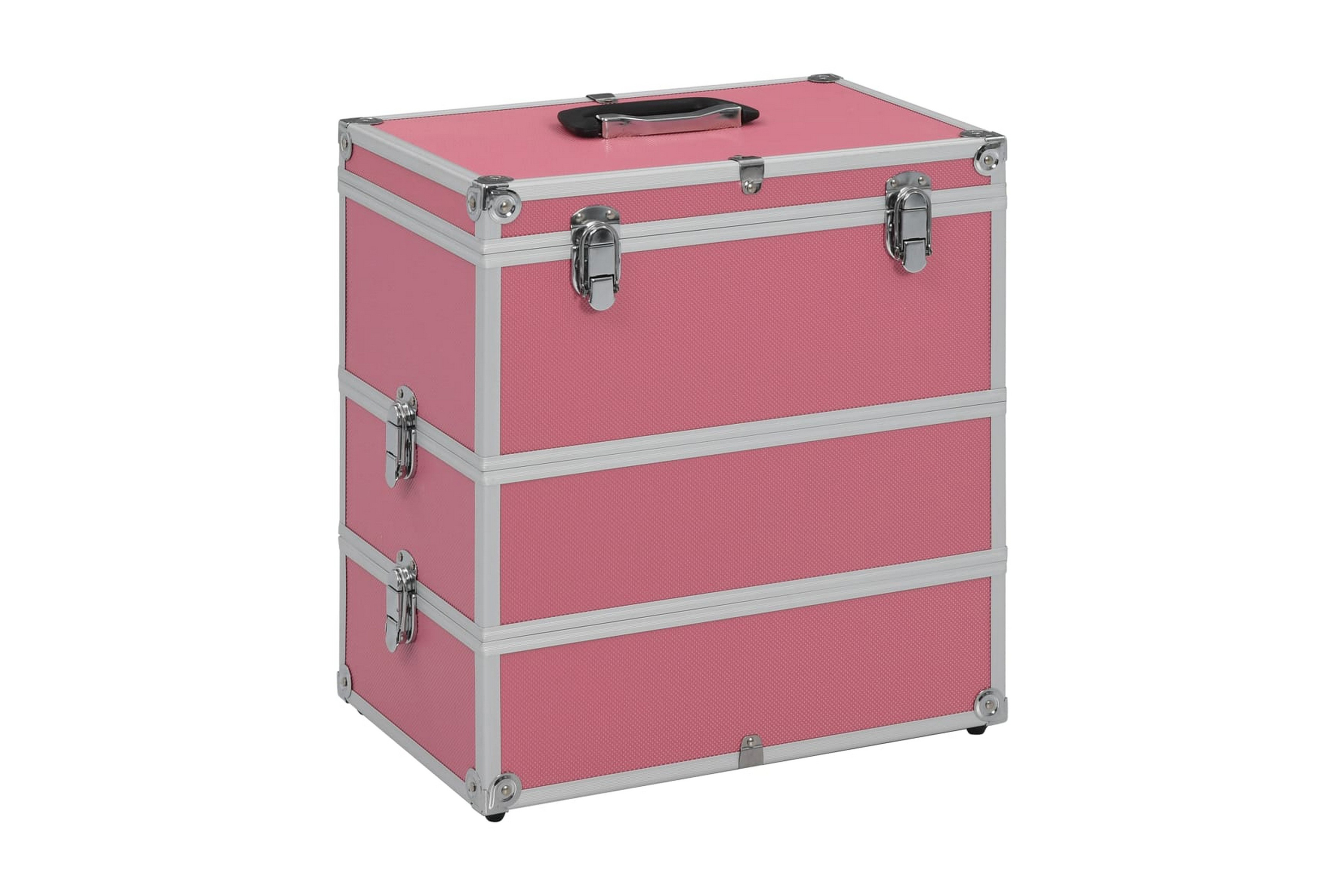 Be Basic Sminkeveske 37x24x40 cm rosa aluminium Rosa - Oppbevaring ...