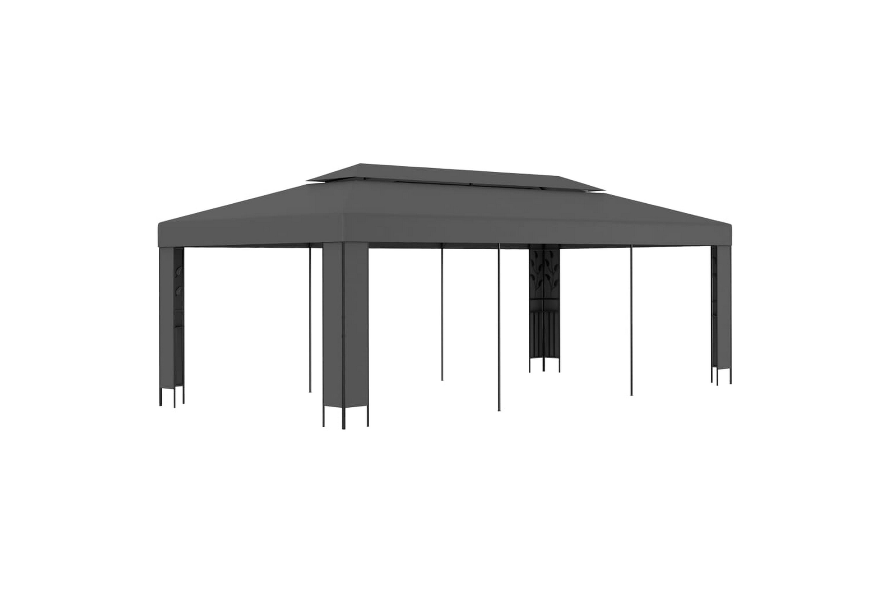 Be Basic Huvimaja kaksoiskatolla 3x6 m antrasiitti Antrasiitti - Puutarhakalusteet | Kodin1.com