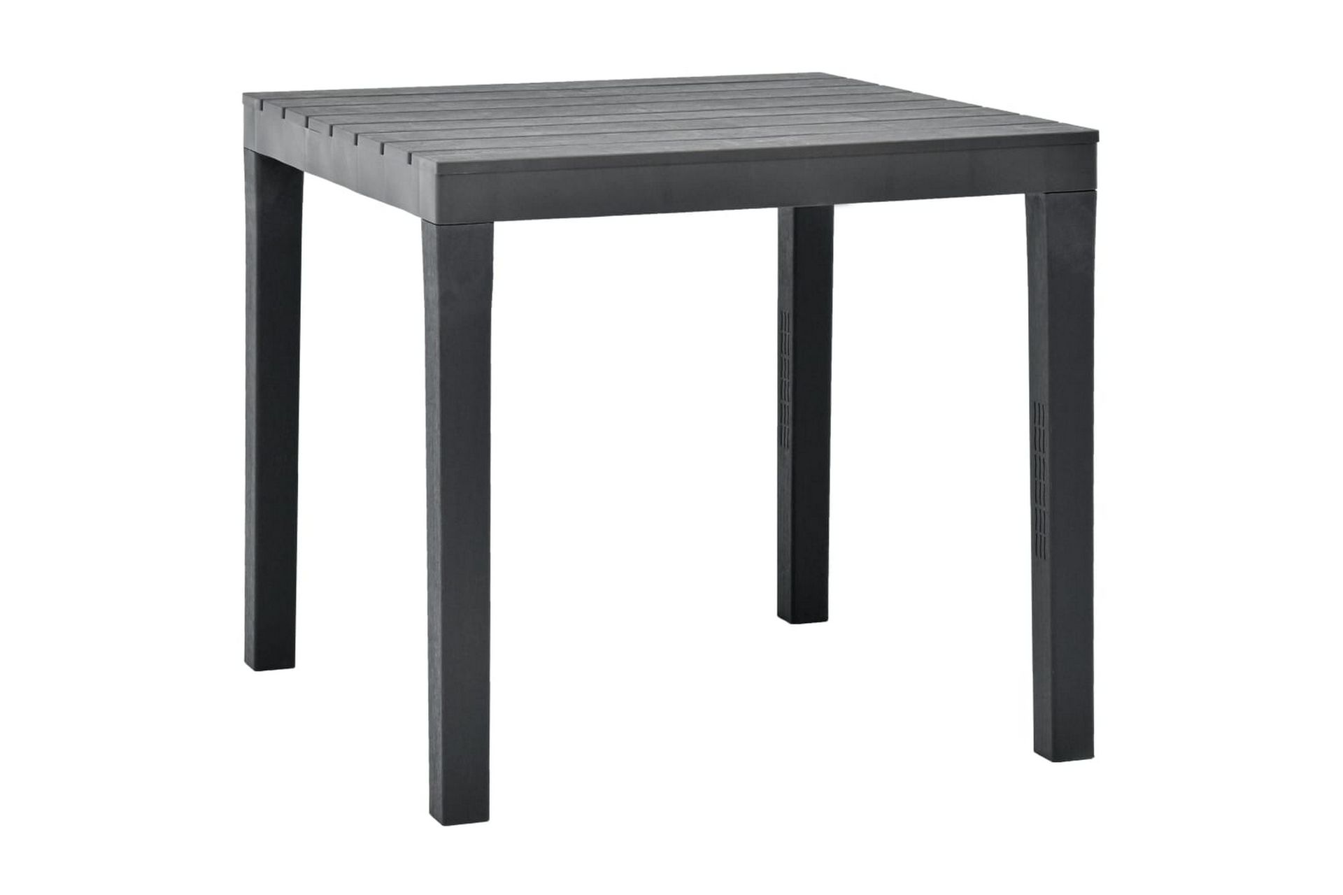 Be Basic Puutarhapöytä antrasiitti 78x78x72 cm muovi Antrasiitti ...