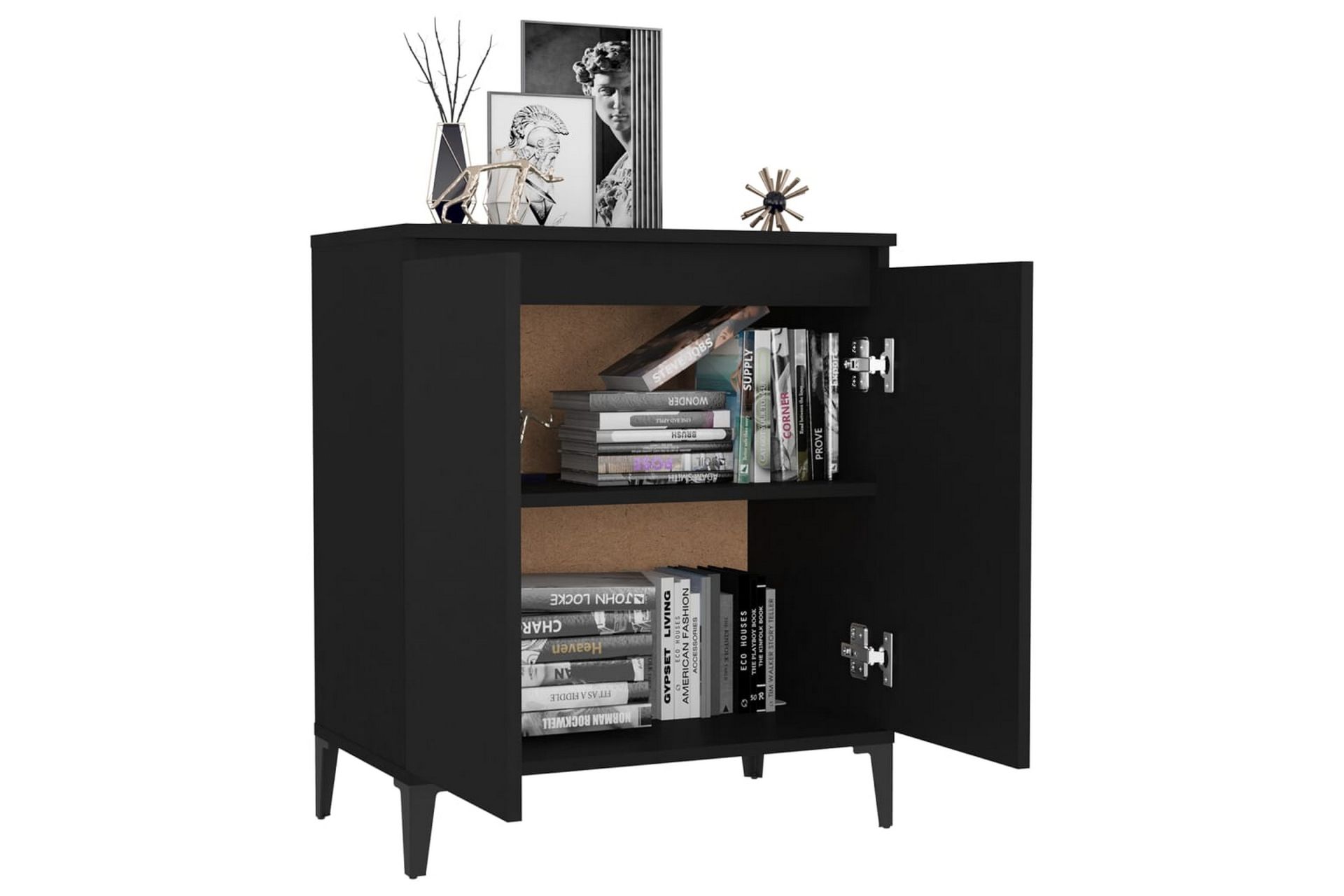 Be Basic Senkki musta 60x35x70 cm lastulevy - Säilytys | Kodin1.com