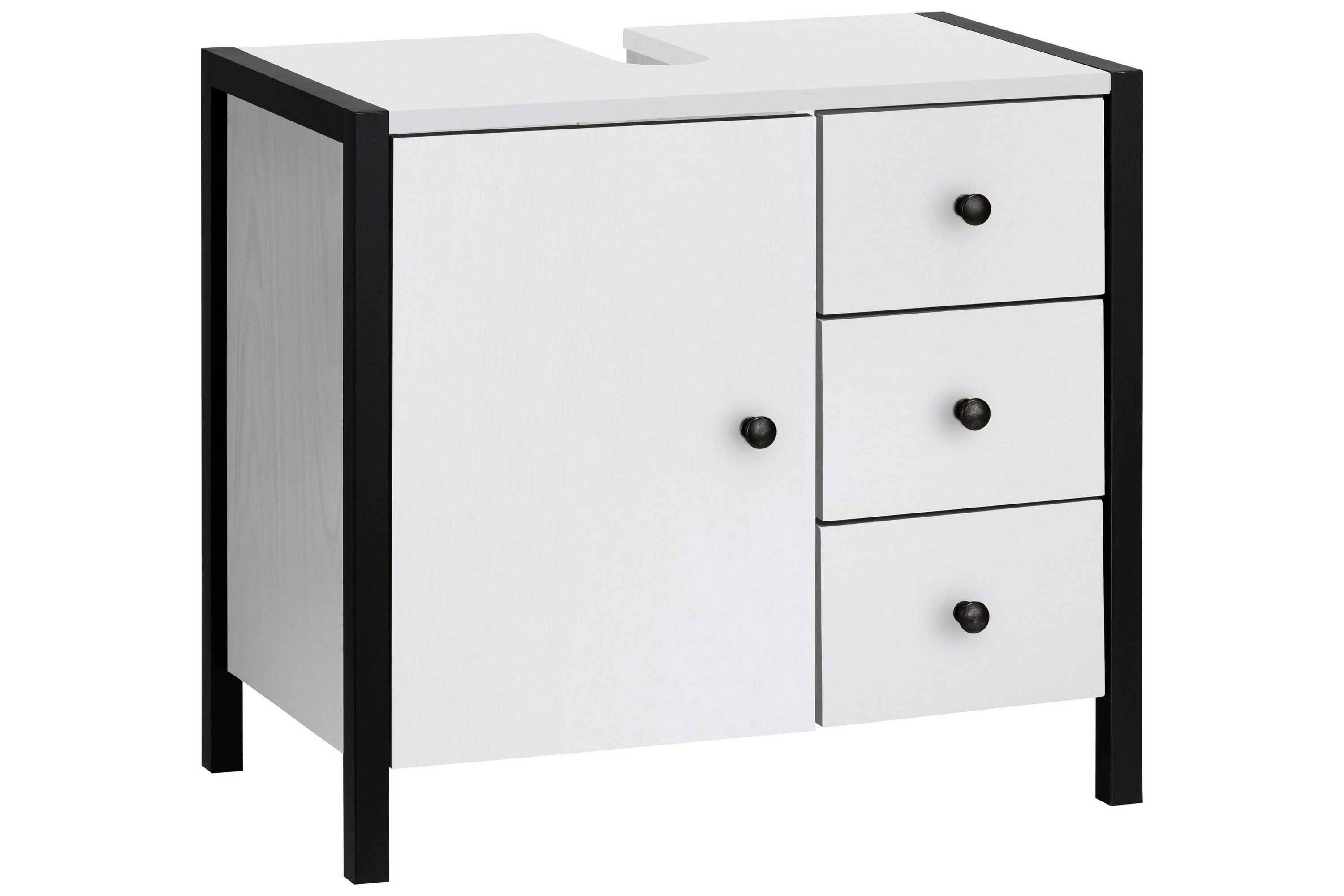 Allaskaappi Whyer 60x35 cm Valkoinen/Musta - Talo & remontointi ...