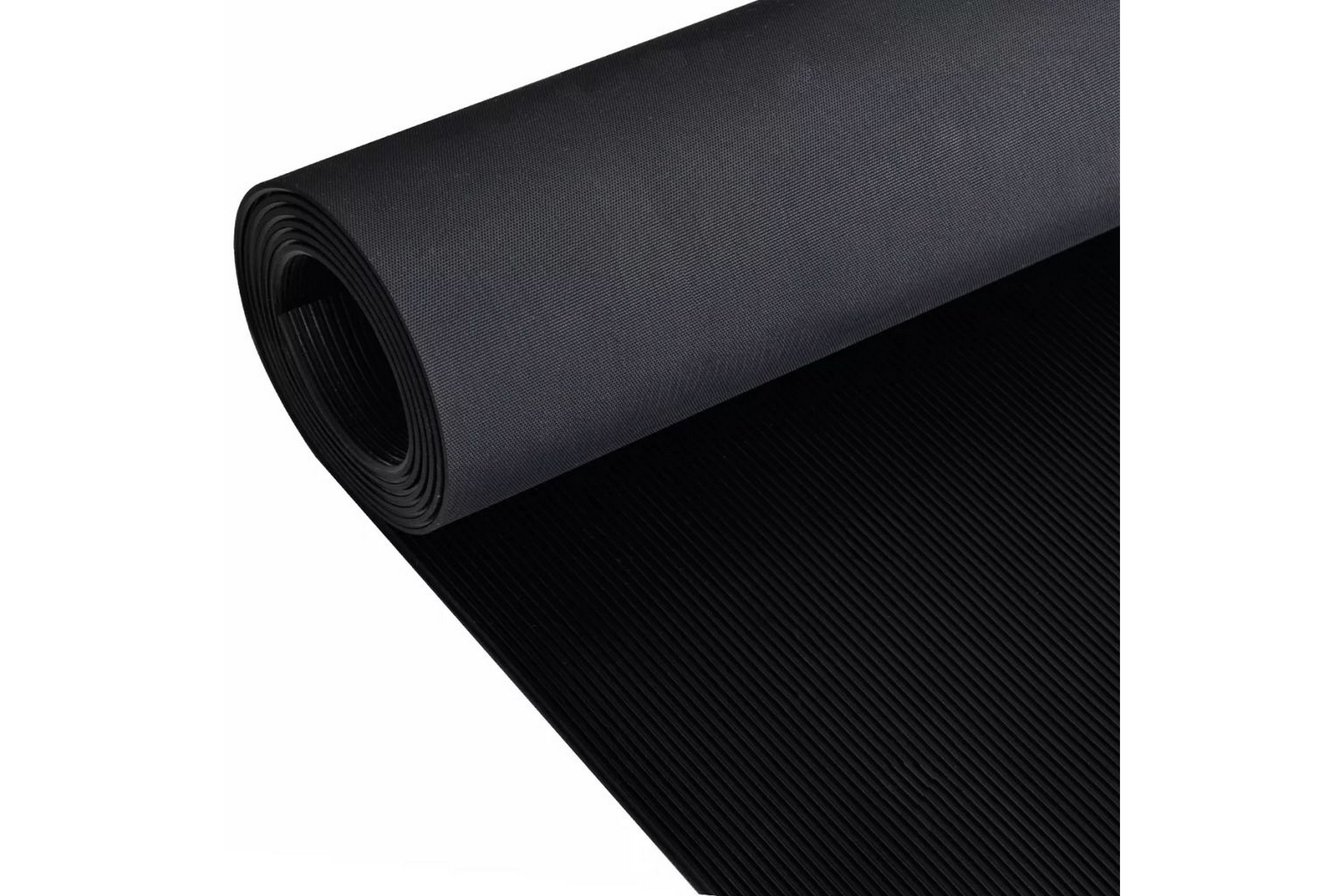 Be Basic Luistamaton kumimatto 5 x 1 m Kapea raitakuvio Musta - Talo ...