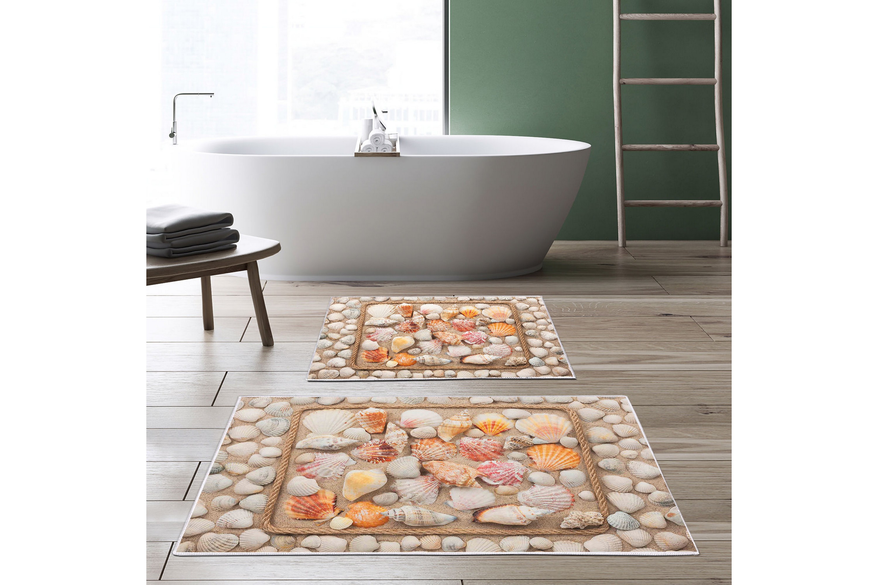 Pale Badrumsmatta 60x150 cm Rektangulär Flerfärgad - Textil & mattor - Trademax