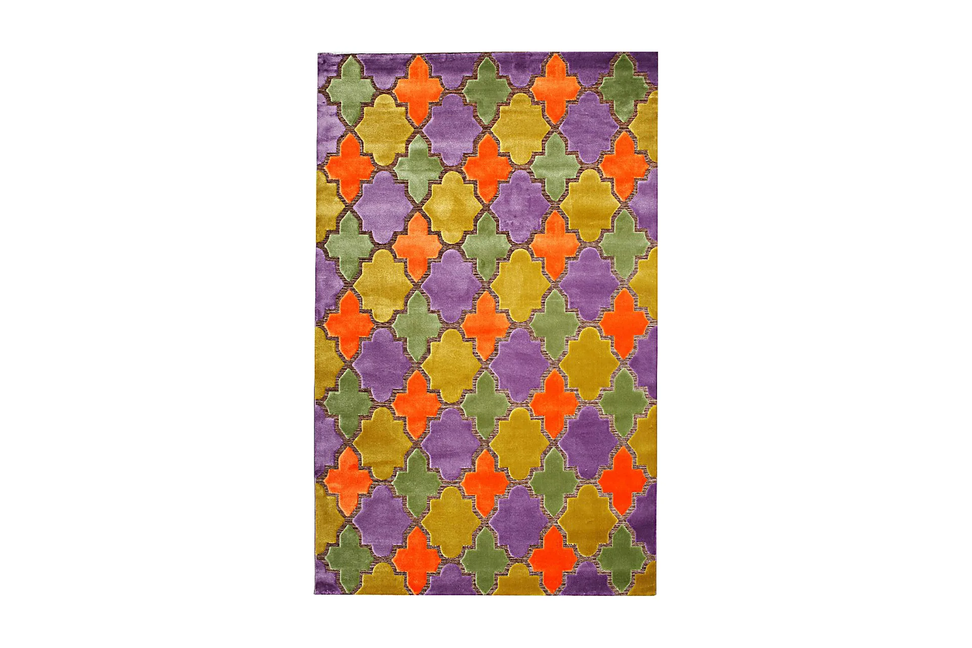 DIAMOND 2003B Matta 160x230 cm Lila/Orange/Flerfärgad - Textilier ...