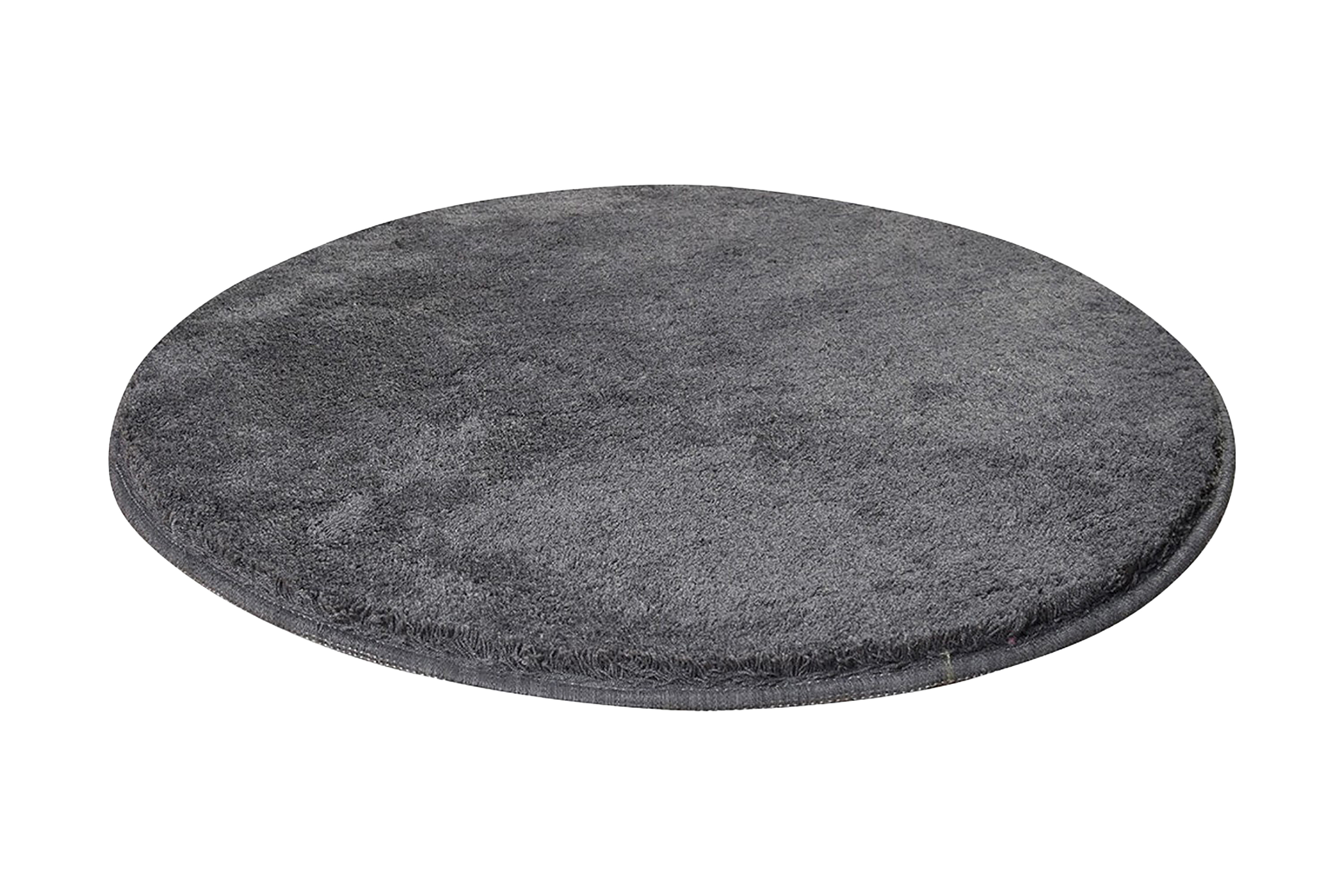 Vigentino Matta Rund 90 cm Rök/Akryl - Textil & mattor - Trademax