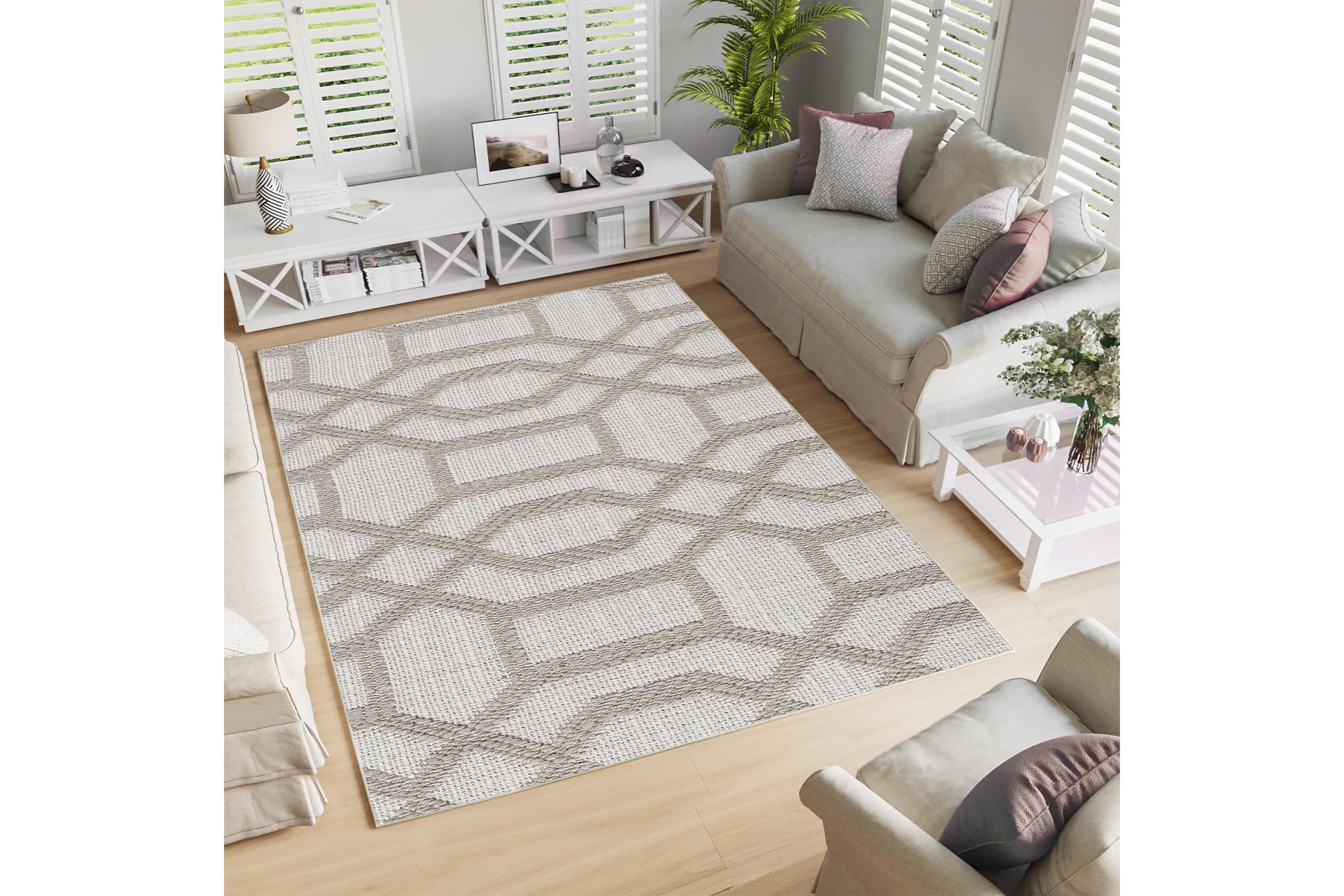 Maltina Bomullsmatta 100x200 Rektangulär Grå - Textilier & mattor ...