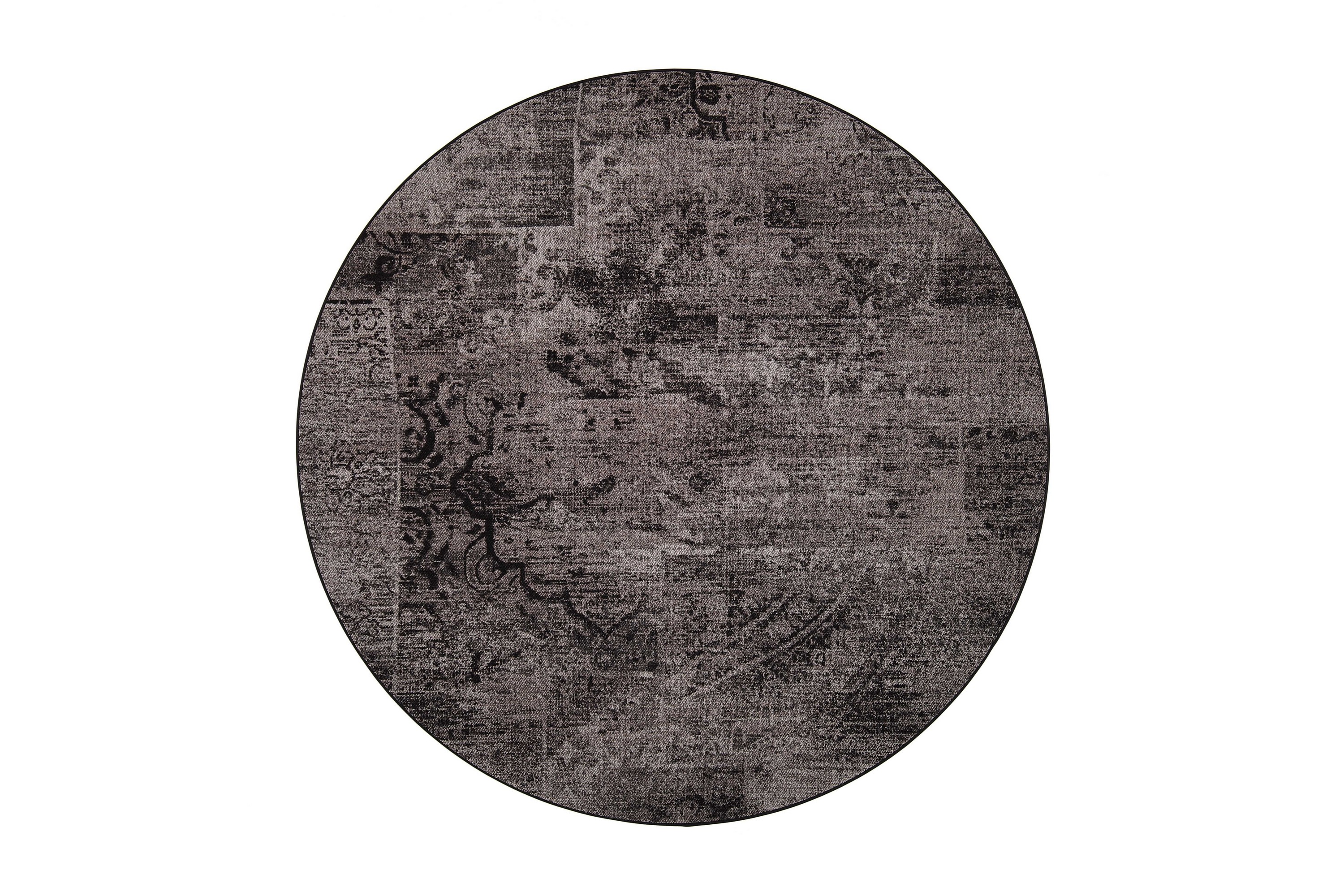 RUSTIIKKI Matta Rund 200 cm Svart - Textilier & mattor - Furniturebox