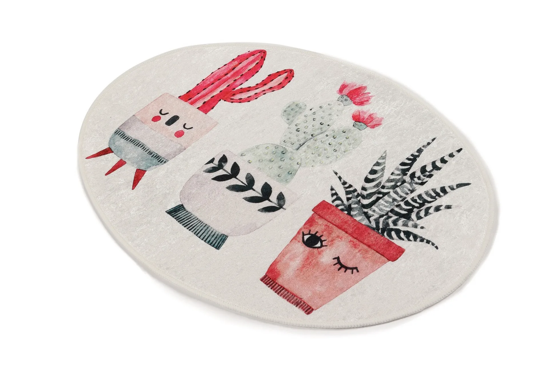 Contento Matta Oval 60x90 cm Flerfärgad/Sammet - Textil & mattor - Trademax