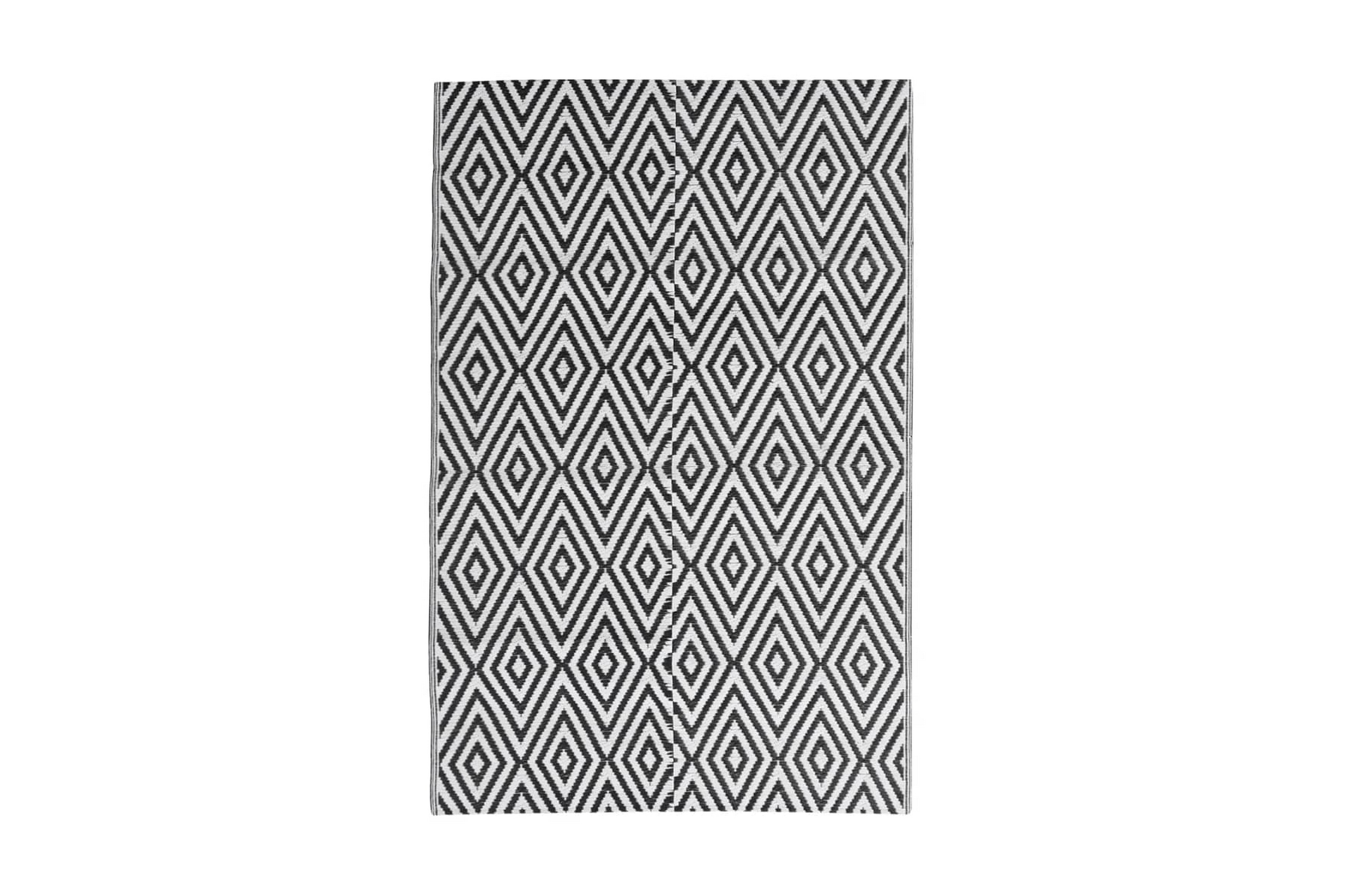 Utomhusmatta svart 140x200 cm PP - Textilier & mattor - Furniturebox