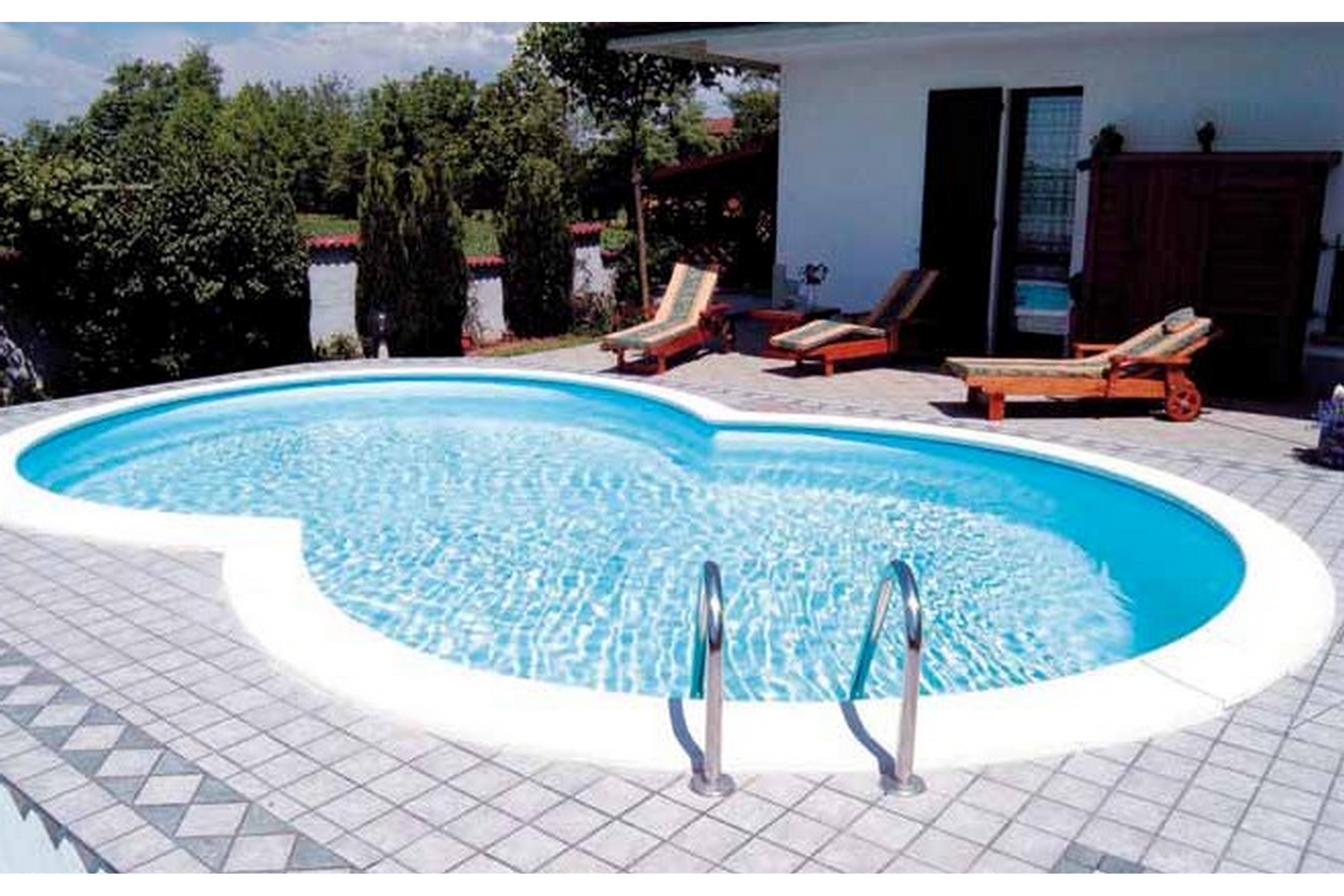 Planet Pool Planet Pool Stålväggspool Premium Åttaform 6,25x3,6x1,5m ...