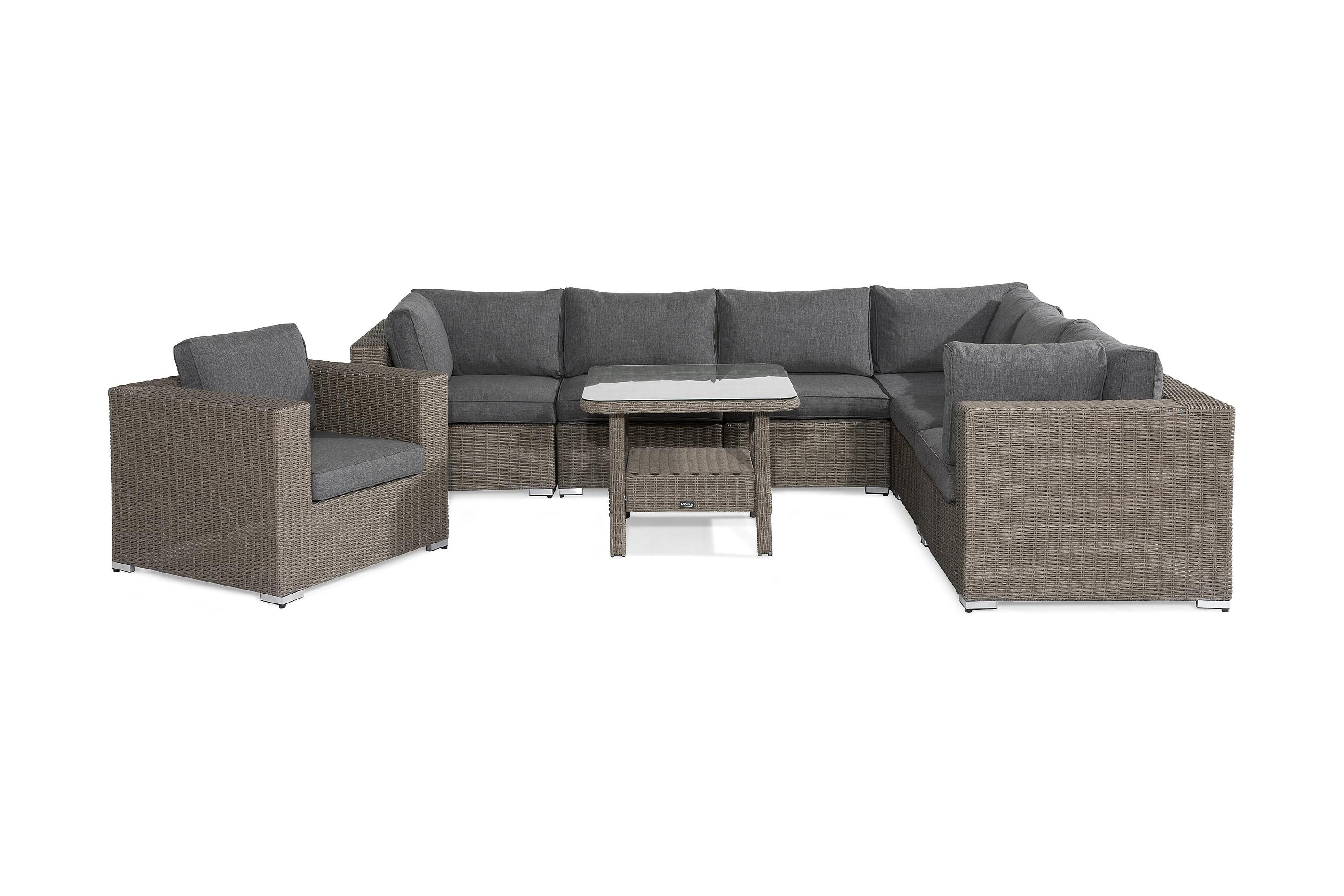 deNoord Marcus Stor Loungegrupp Utomhus - 6-sits Loungeset i ...
