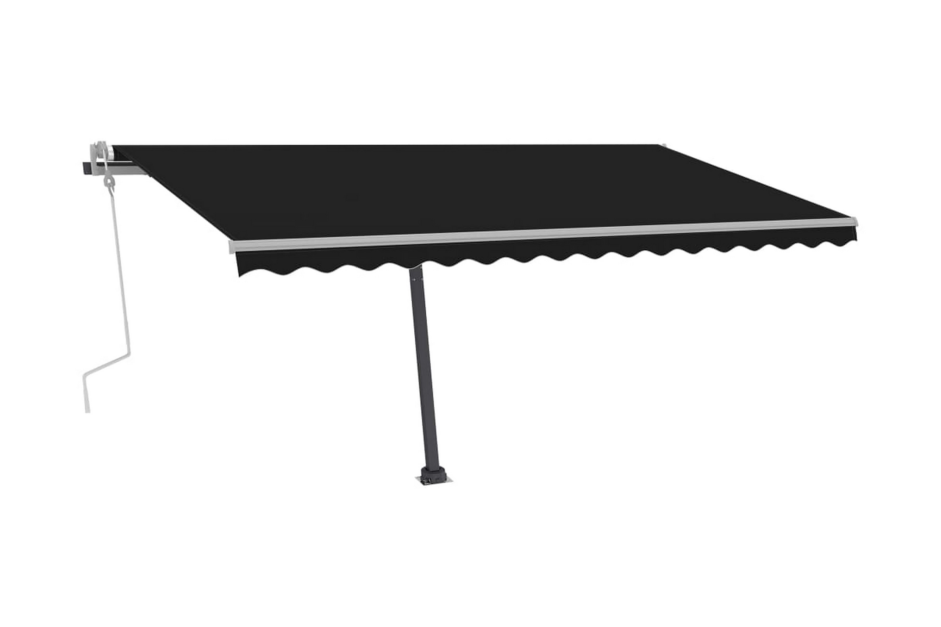 Be Basic Fristående markis manuell 400x300 cm antracit Grå - Utemöbler ...