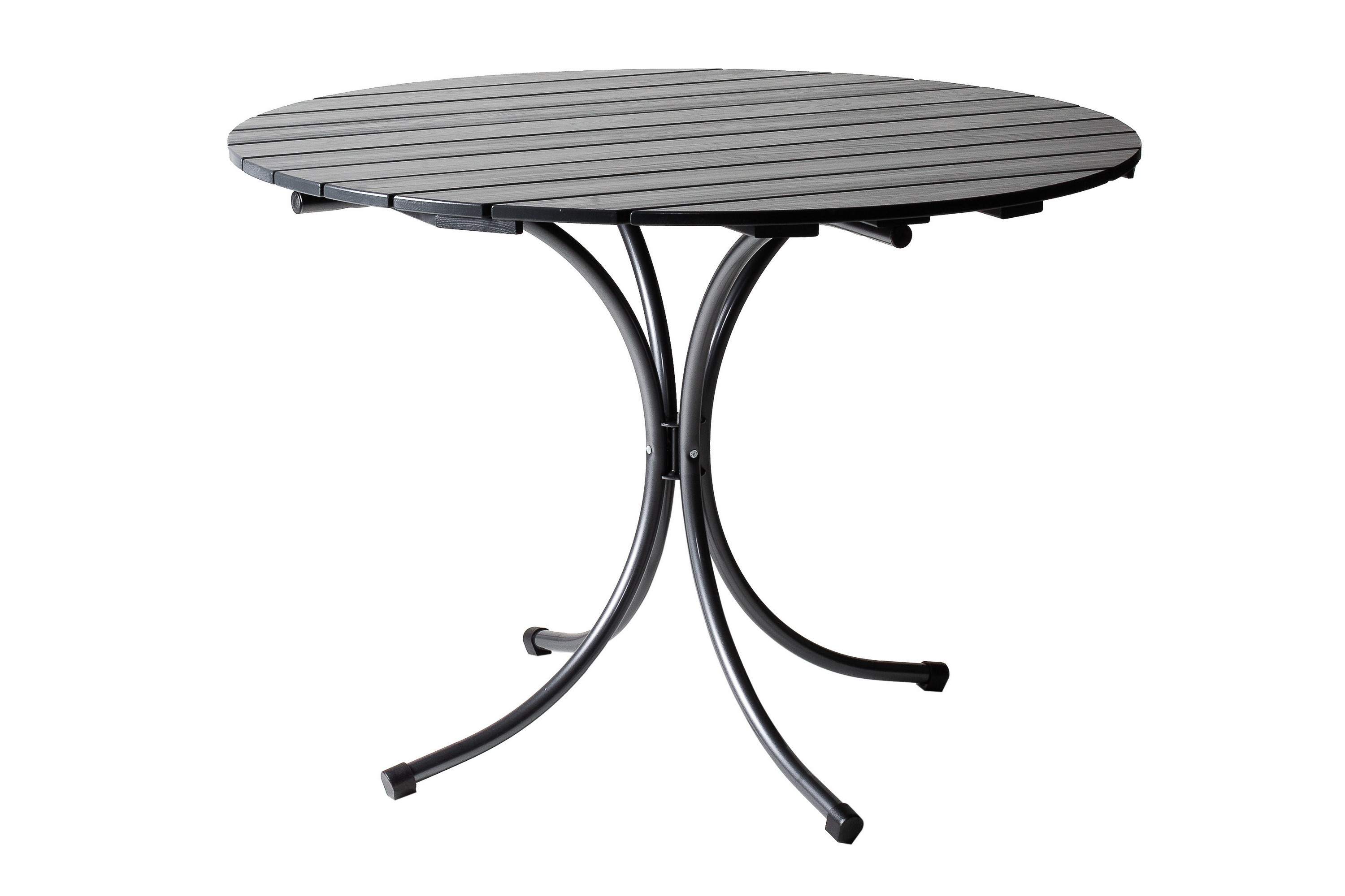 Varax Suvisaari Runt Cafébord och Utebord 103 cm Svart - Utemöbler ...