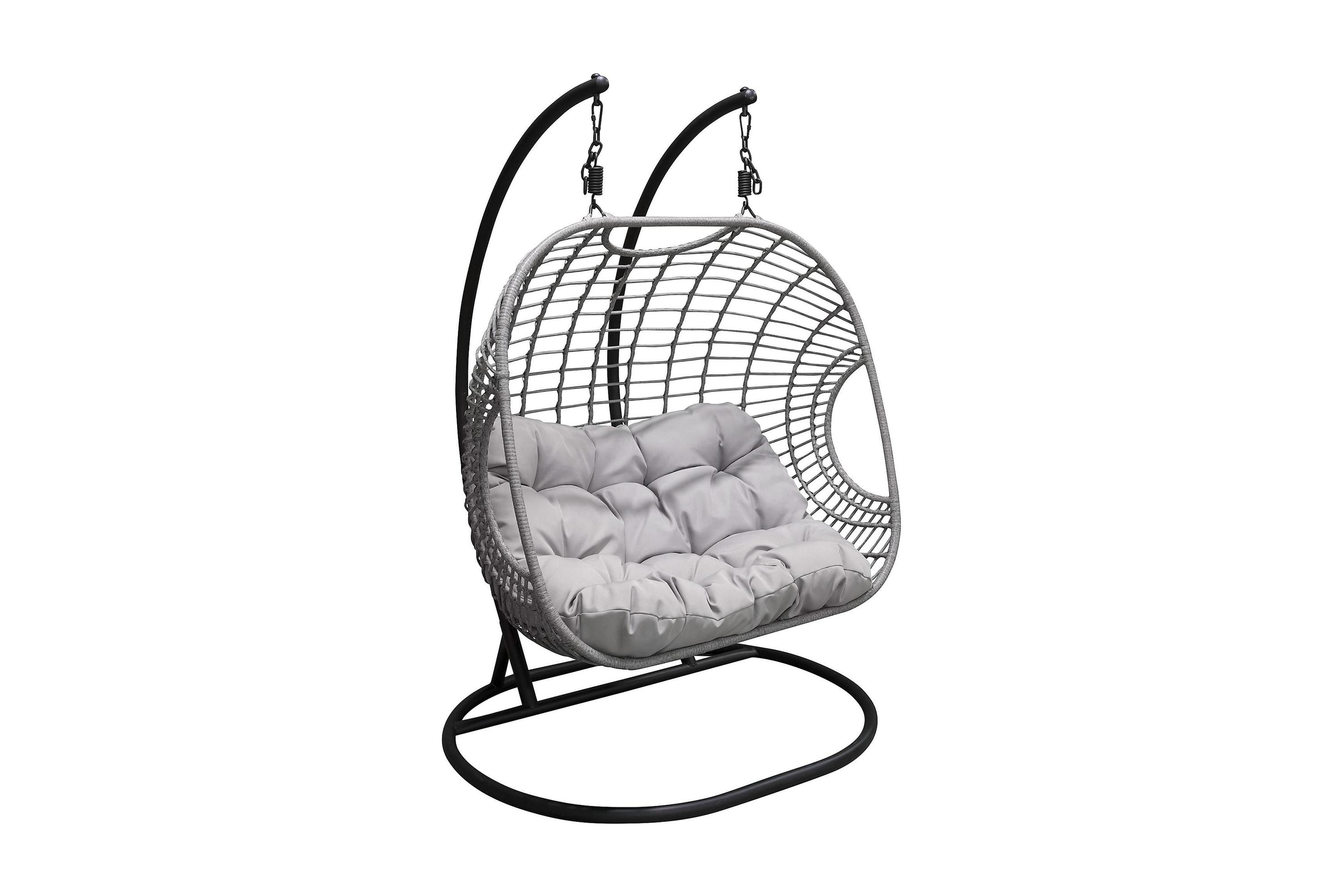 Venture Home Viga Hängstol Utomhus Dubbell Svart/Grå - Utemöbler - Trademax