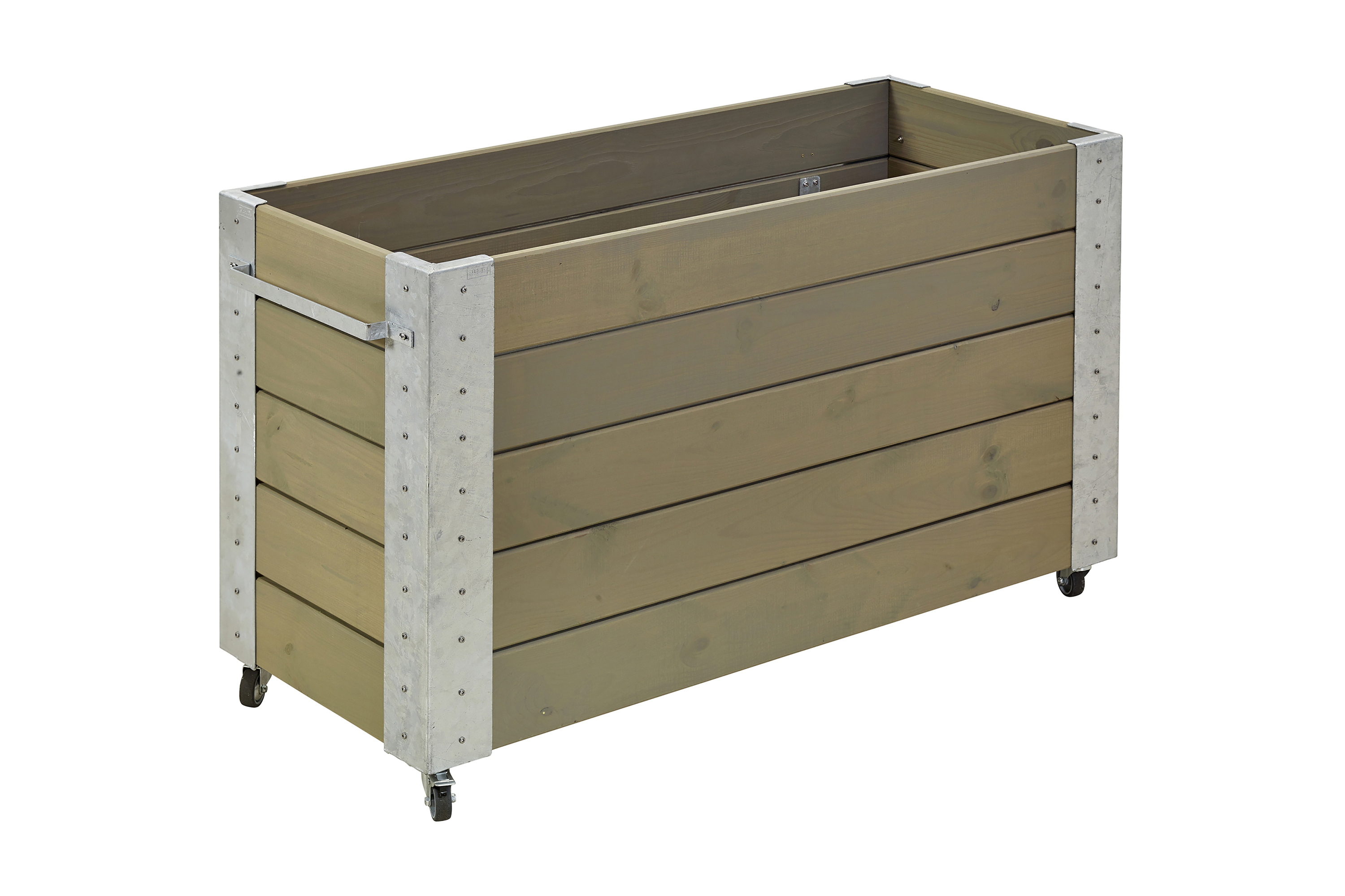 PLUS Cubic Blomlådor med Hjul 50x120x70 cm - Utemöbler - Furniturebox