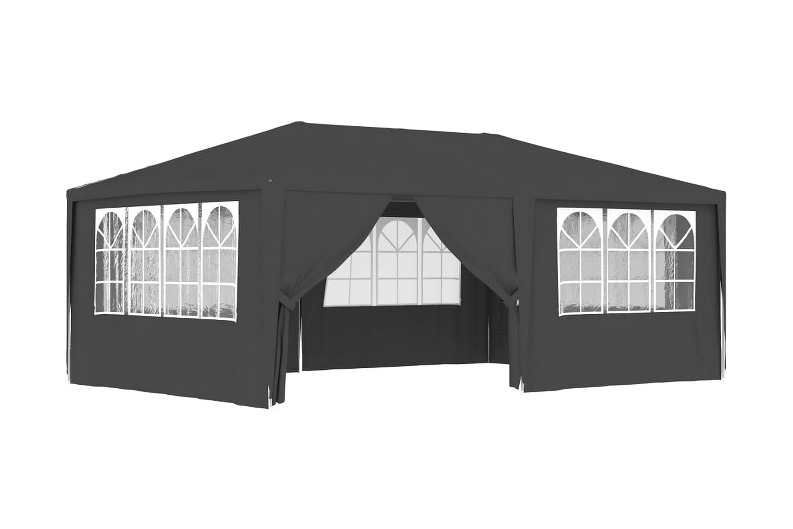 Professionellt partytält med väggar 4x6 m antracit 90 g/m² - Utemöbler ...